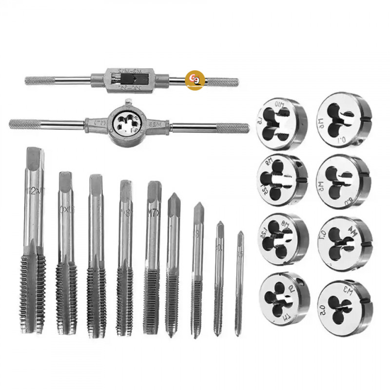 40pcs/set Metricing Tap Wrench Tip and Die Pro Set M3-M12 Screw Thread Metric Plugs Taps Nut ...